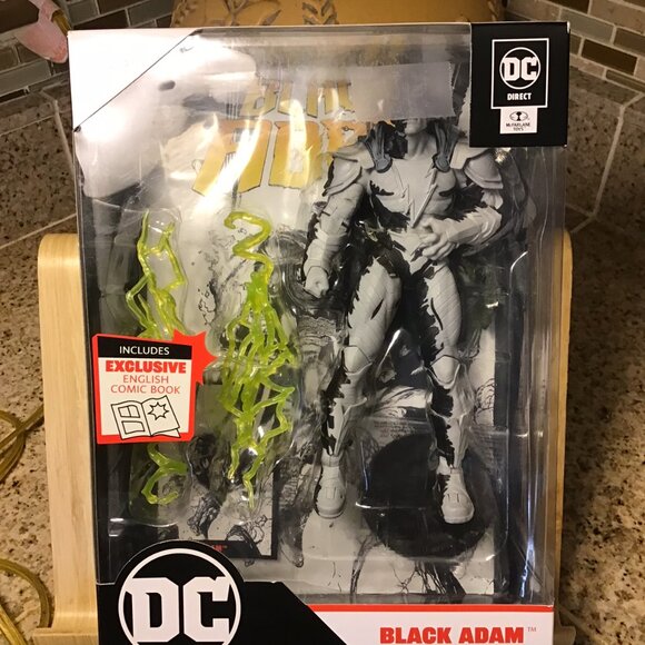 DC Comics | Toys | Nib Dc Black Adam Action Figure With Comic Book ...
